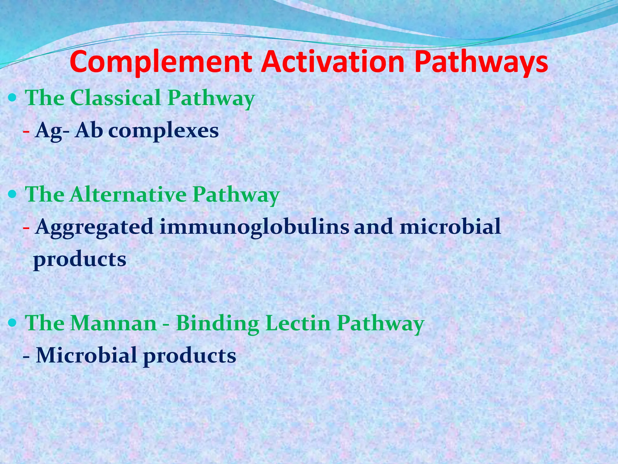 complementsystem-140708014647-phpapp01.pdf | Blood Disorders | Diseases and Conditions