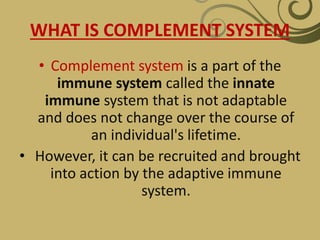 Complement system | PPTX