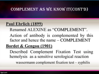 Complement system | PDF