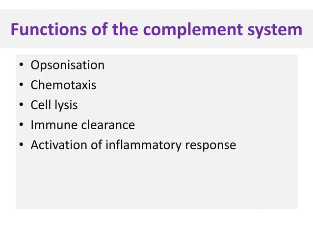 Complement system by Dr. Rakesh Prasad Sah | PPTX | Infectious Diseases ...