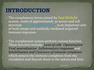 Complement system | PPT