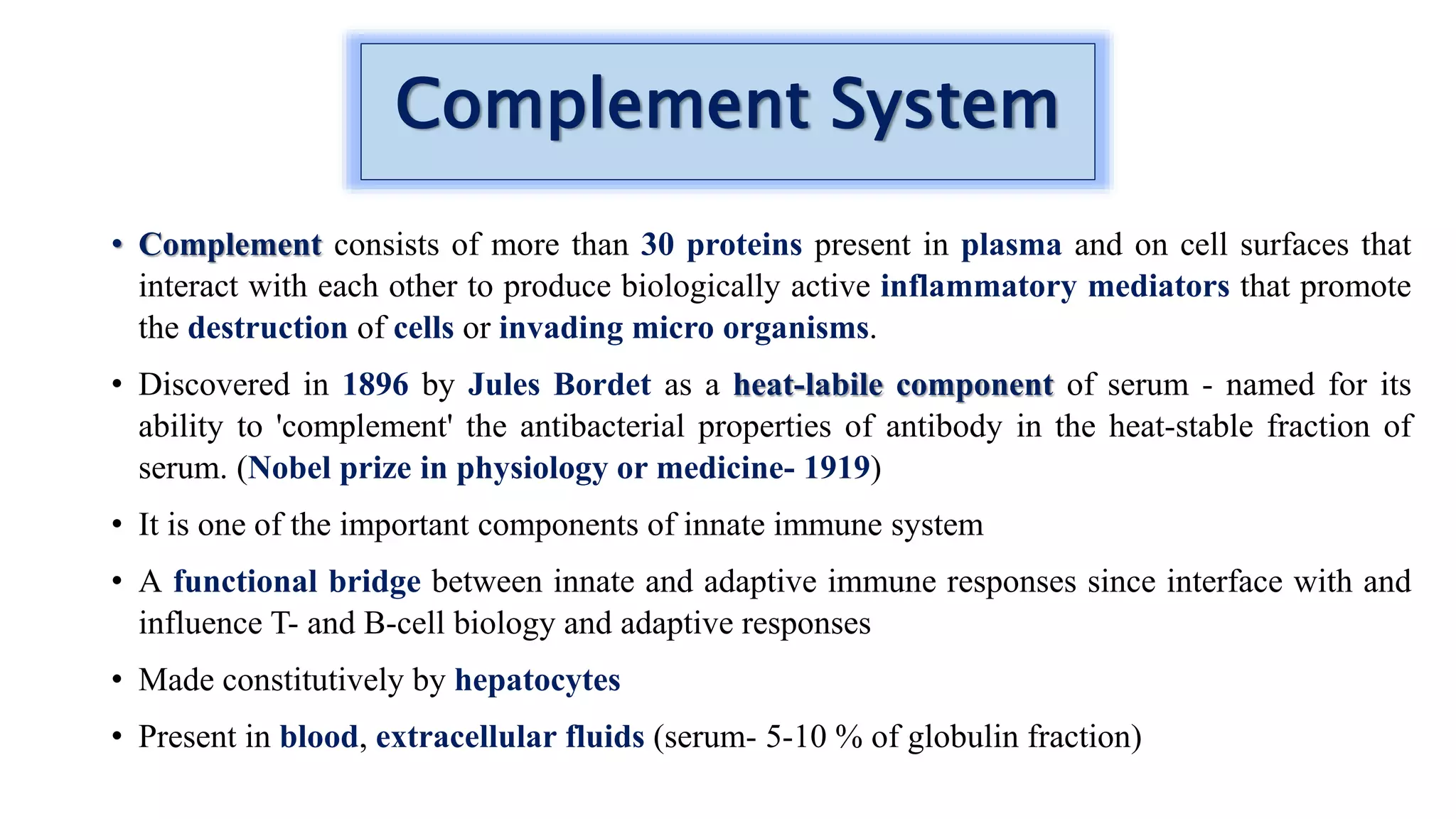 Fish Complement system- Pathways and Regulations | PPTX