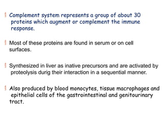 complement system and characteristics of CS | PPTX