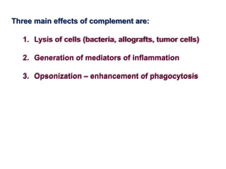 complement system and characteristics of CS | PPTX