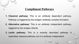 Complement System: Pathways, Regulations and biological effects.pptx