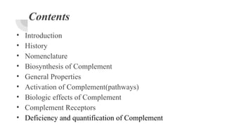 COMPLEMENT SYSTEM AND ITS CLINICAL IMPLICATIONS | PPT