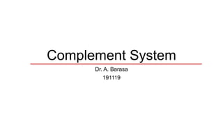 Complement System.pdf immunology lecture | PPT