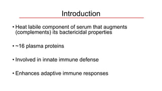 Complement System.pdf immunology lecture | PPT