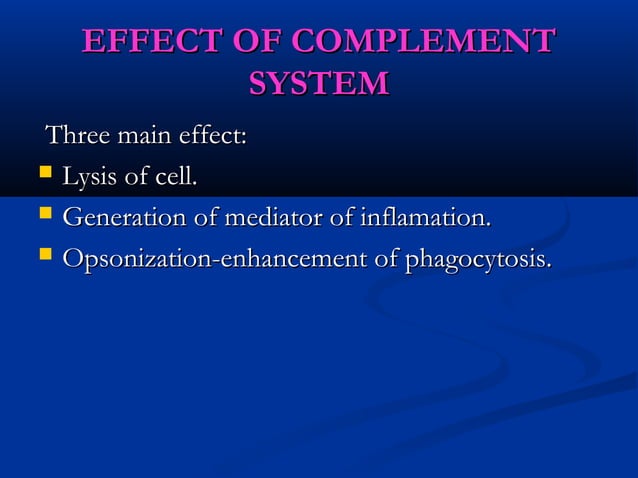 Complement system 2nd sem immunology | PPT