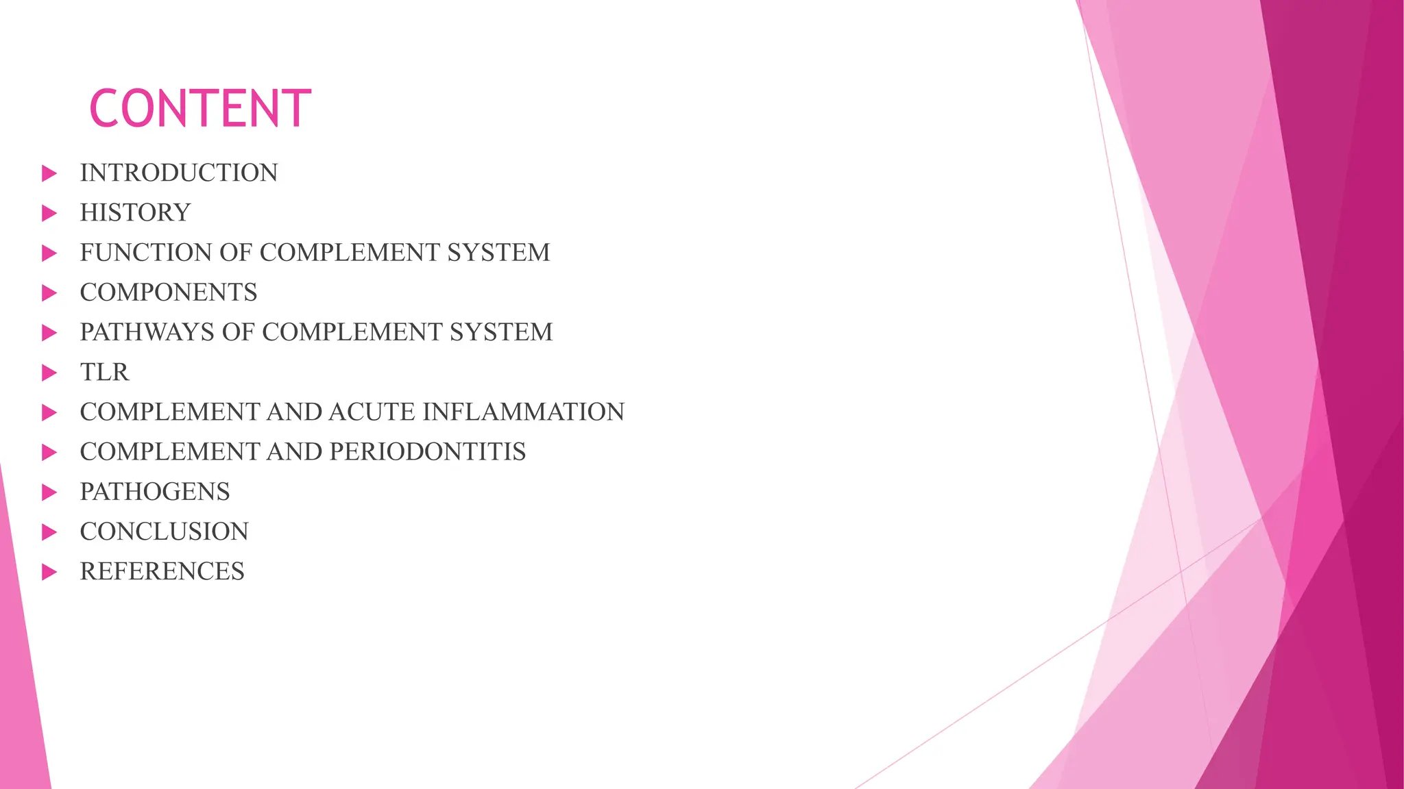 COMPLEMENT SYSTEM AND ITS ROLE IN PERIODONTAL INFLAMMATION.pptx