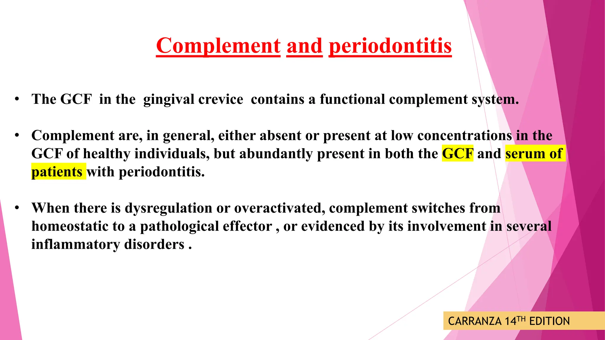 COMPLEMENT SYSTEM AND ITS ROLE IN PERIODONTAL INFLAMMATION.pptx