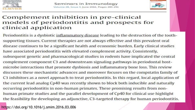 COMPLEMENT SYSTEM AND ITS ROLE IN PERIODONTAL INFLAMMATION.pptx
