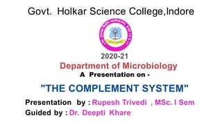 Complement system by rupesh trivedi | PPT