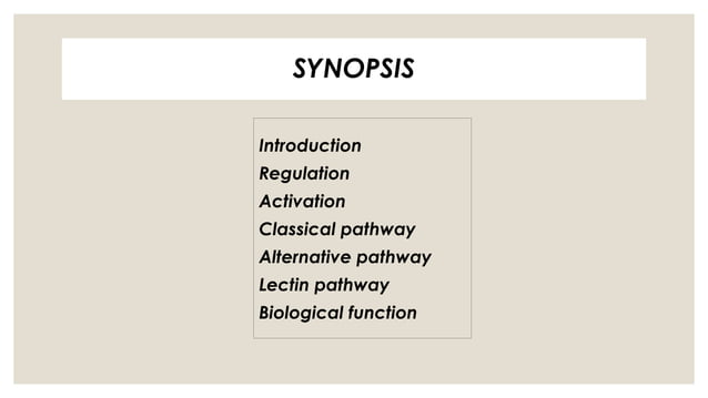 complement system Immune system and immunotechnology | PPT