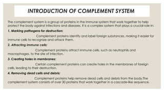 complement system Immune system and immunotechnology | PPT