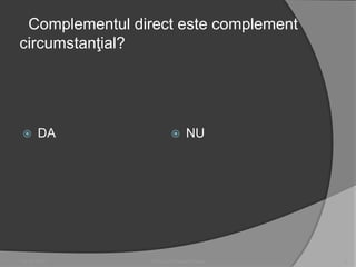 Complementul direct | PPT