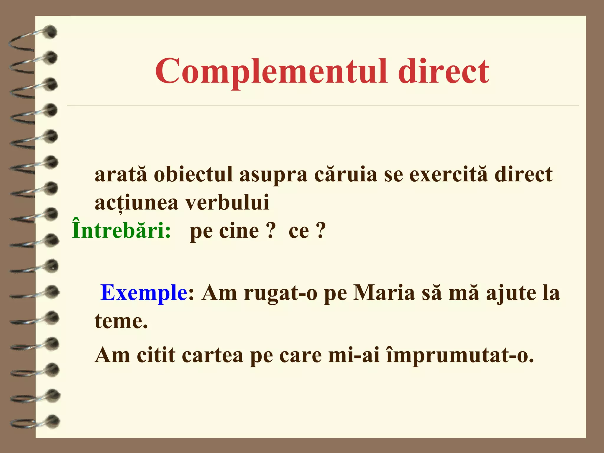 Complemetul Prezentare | PPT