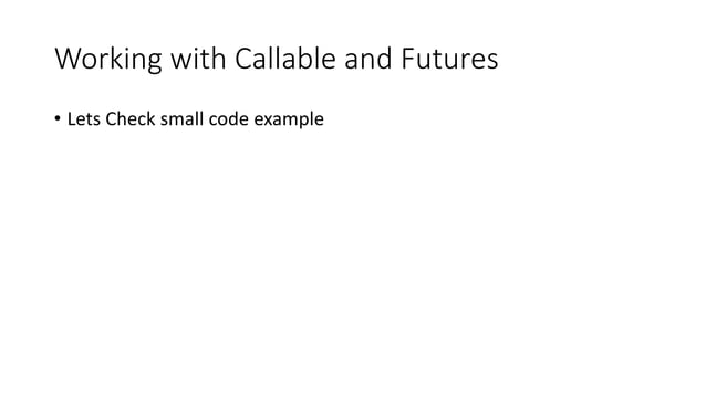 Completable Future java 8 Features with example | PPT