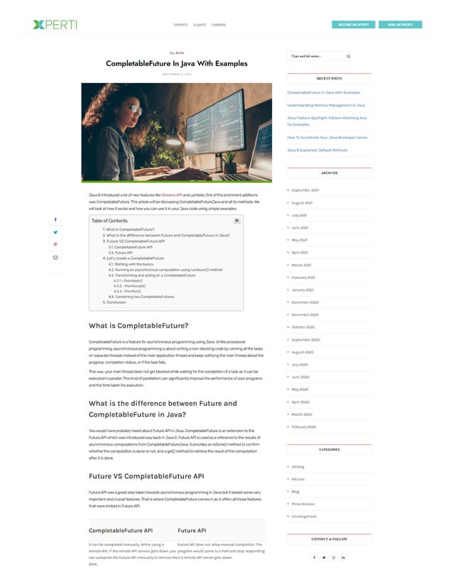 CompletableFuture In Java With Examples | PDF