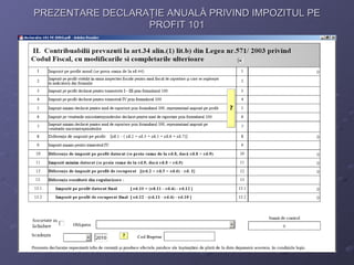 Completarea Declaratiei 101 | PPT