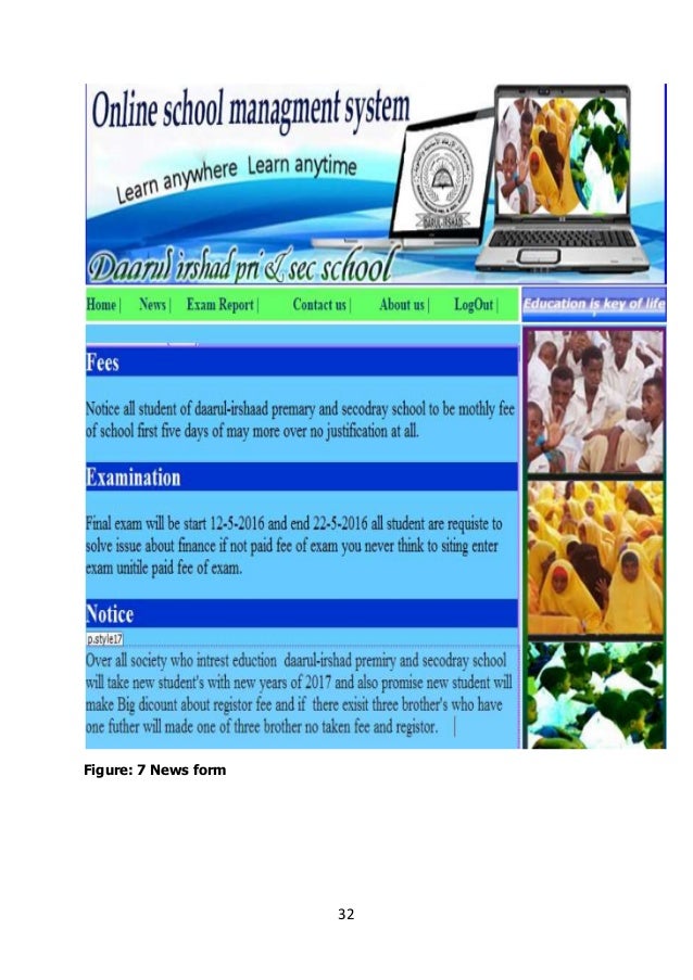 Online school mangment system