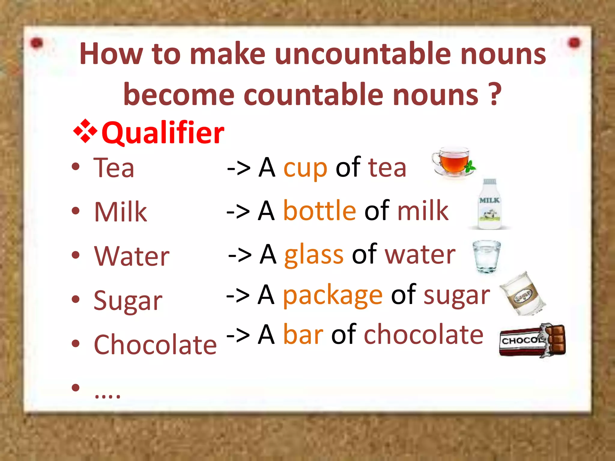 Countable and Uncountable Noun | PPTX