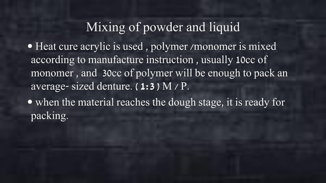 Complete denture processing & errors | PDF