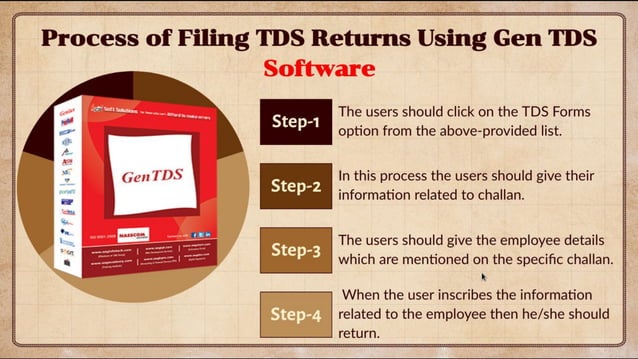 Process of Furnishing TDS Returns via Gen TDS Software | PDF | Personal ...