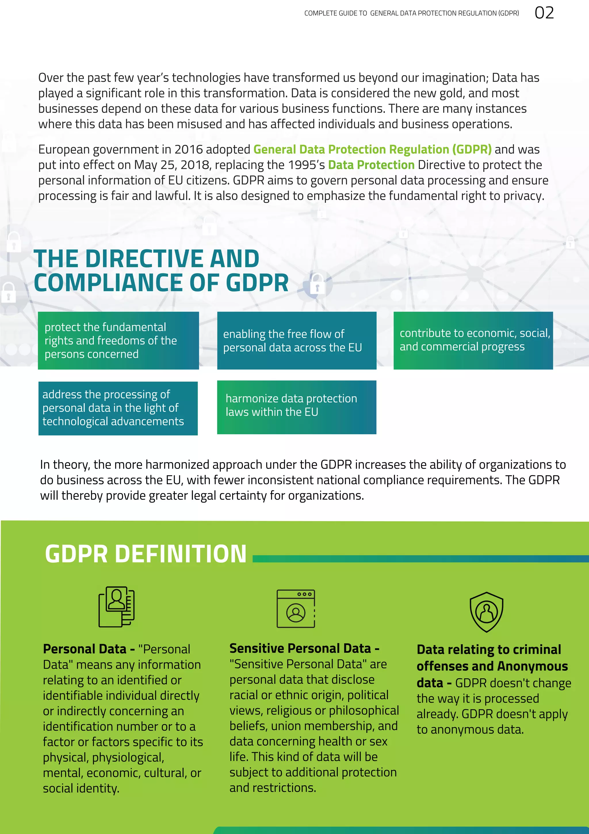 Complete Guide to General Data Protection Regulation (GDPR) | PDF
