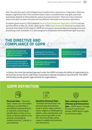Complete Guide to General Data Protection Regulation (GDPR) | PDF ...
