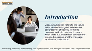 Complete Guide to Miscommunication | PPTX