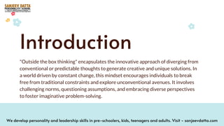 Complete Guide Outside The Box Thinking Pptx