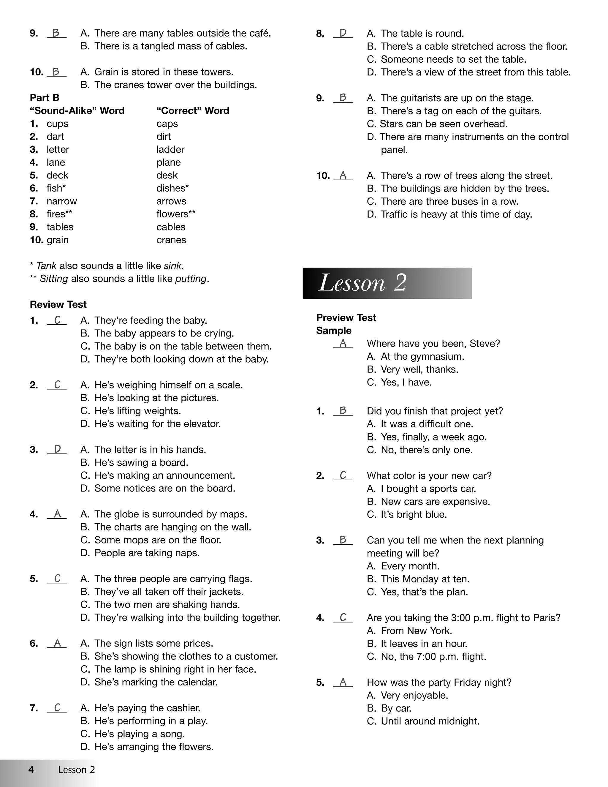 Complete guide-to-toeic-test---answer keys | PDF