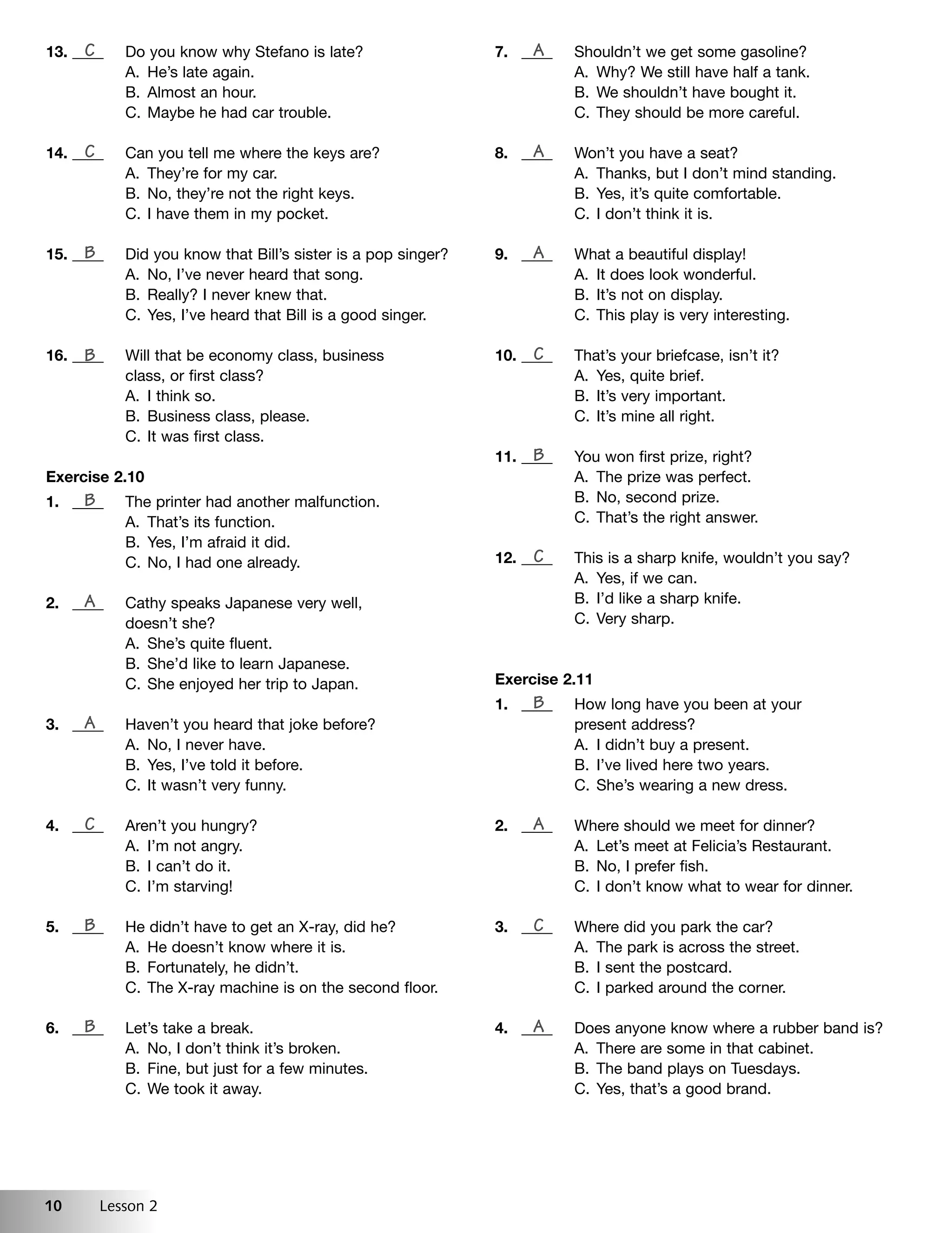 Complete guide-to-toeic-test---answer keys | PDF