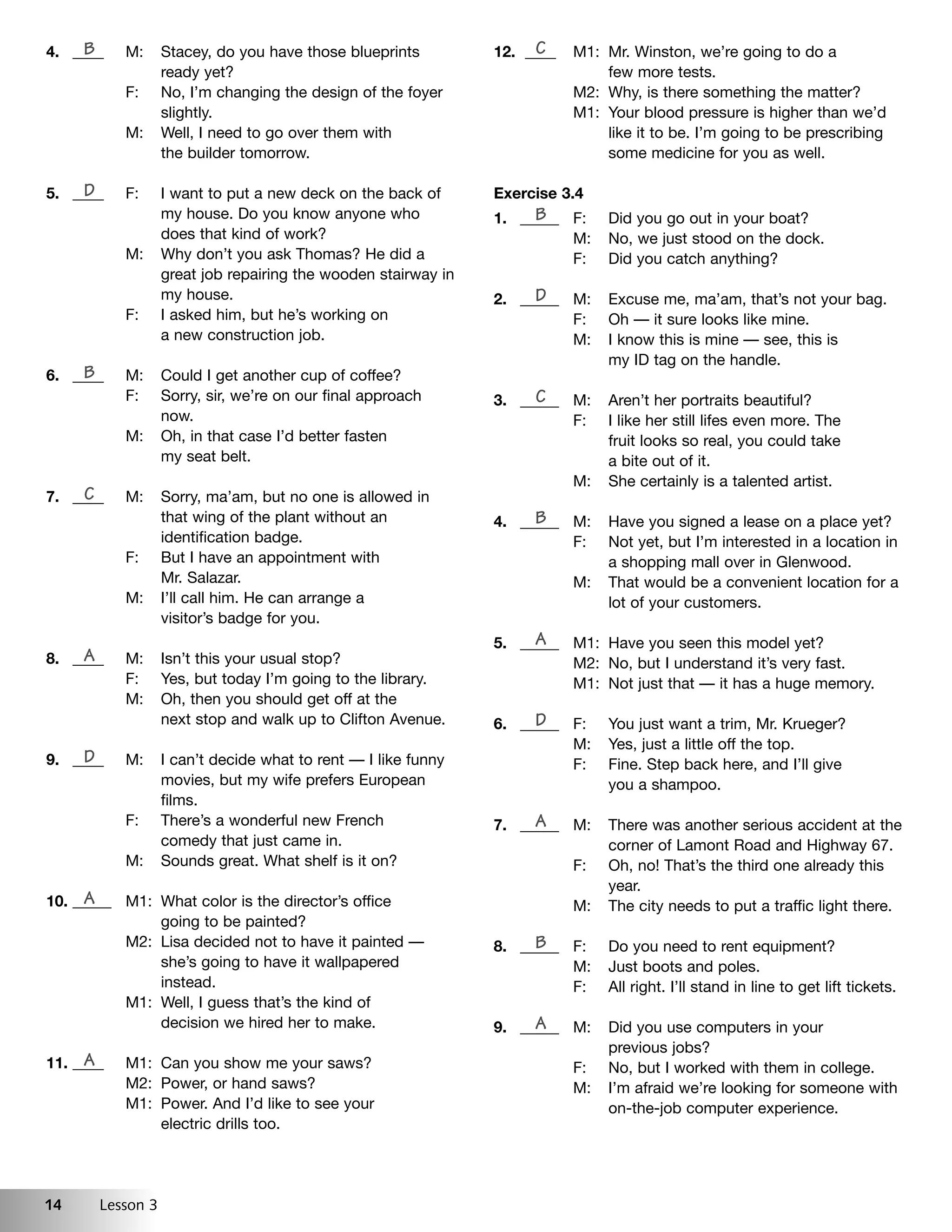 Complete guide-to-toeic-test---answer keys | PDF