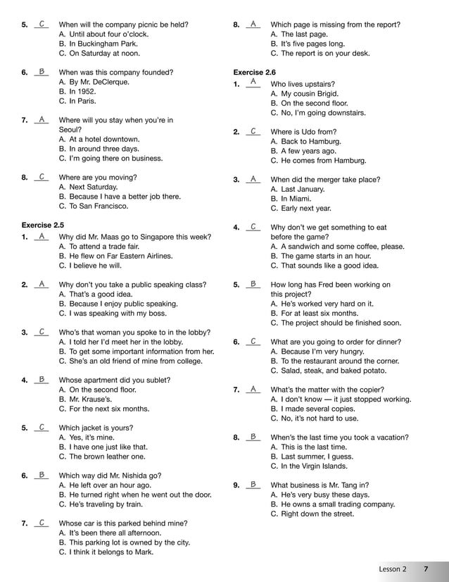 Complete guide-to-toeic-test---answer keys | PDF | Participant Sports ...