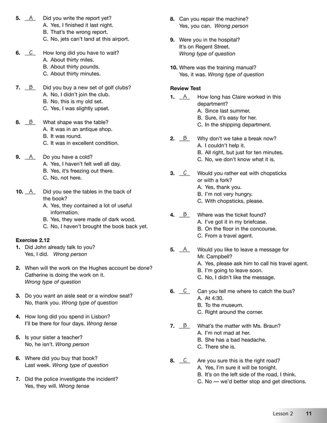 Complete guide-to-toeic-test---answer keys | PDF | Participant Sports ...