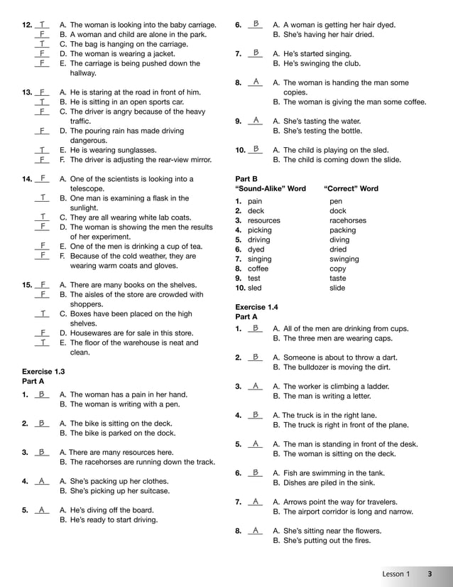 Complete guide-to-toeic-test---answer keys | PDF | Participant Sports ...