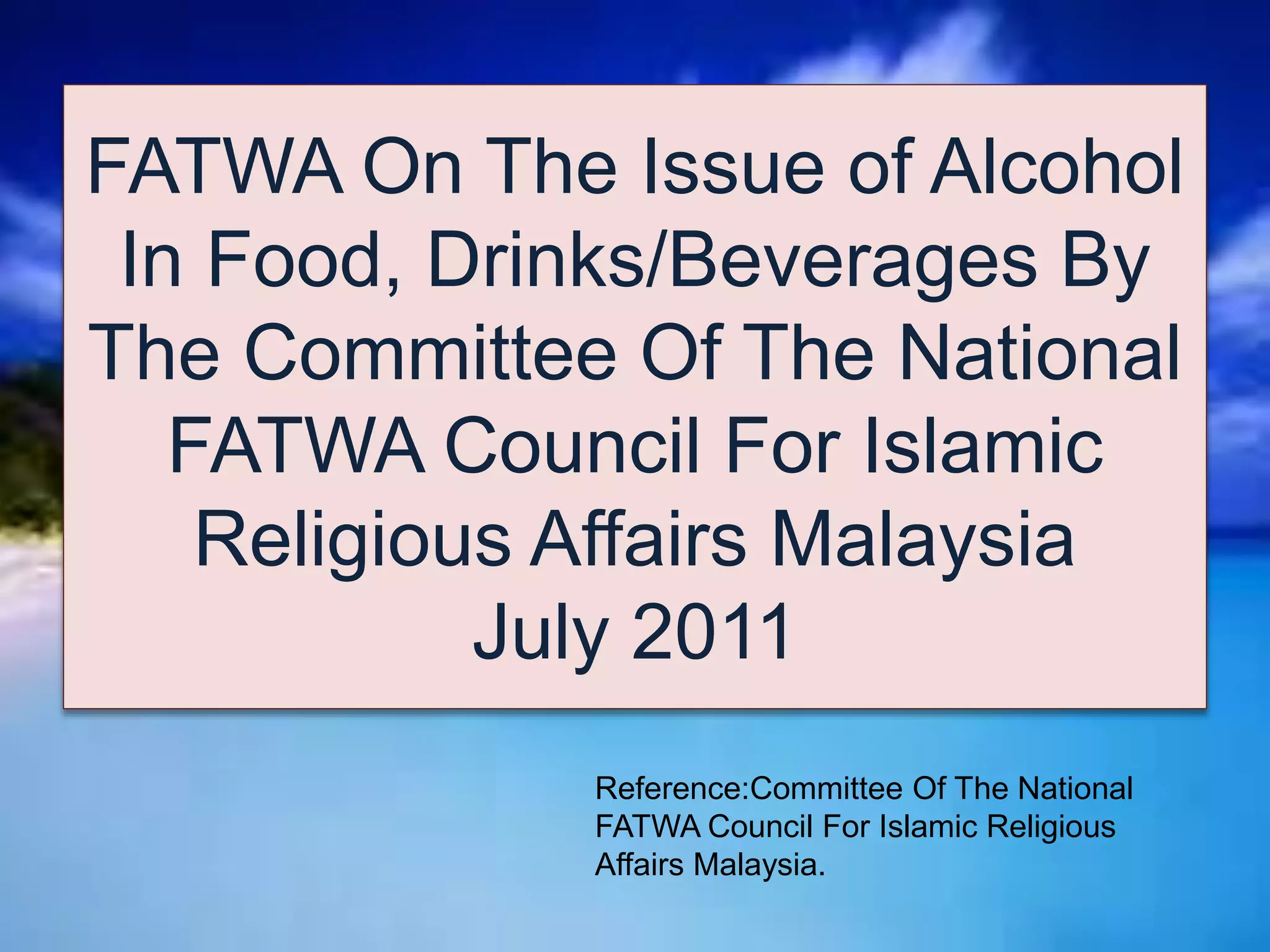 Occurence of Halal Issue in Malaysia | PPT