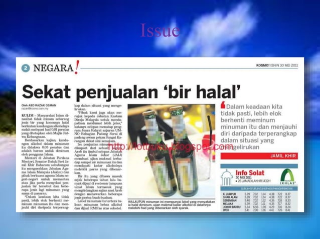 Occurence of Halal Issue in Malaysia | PPT