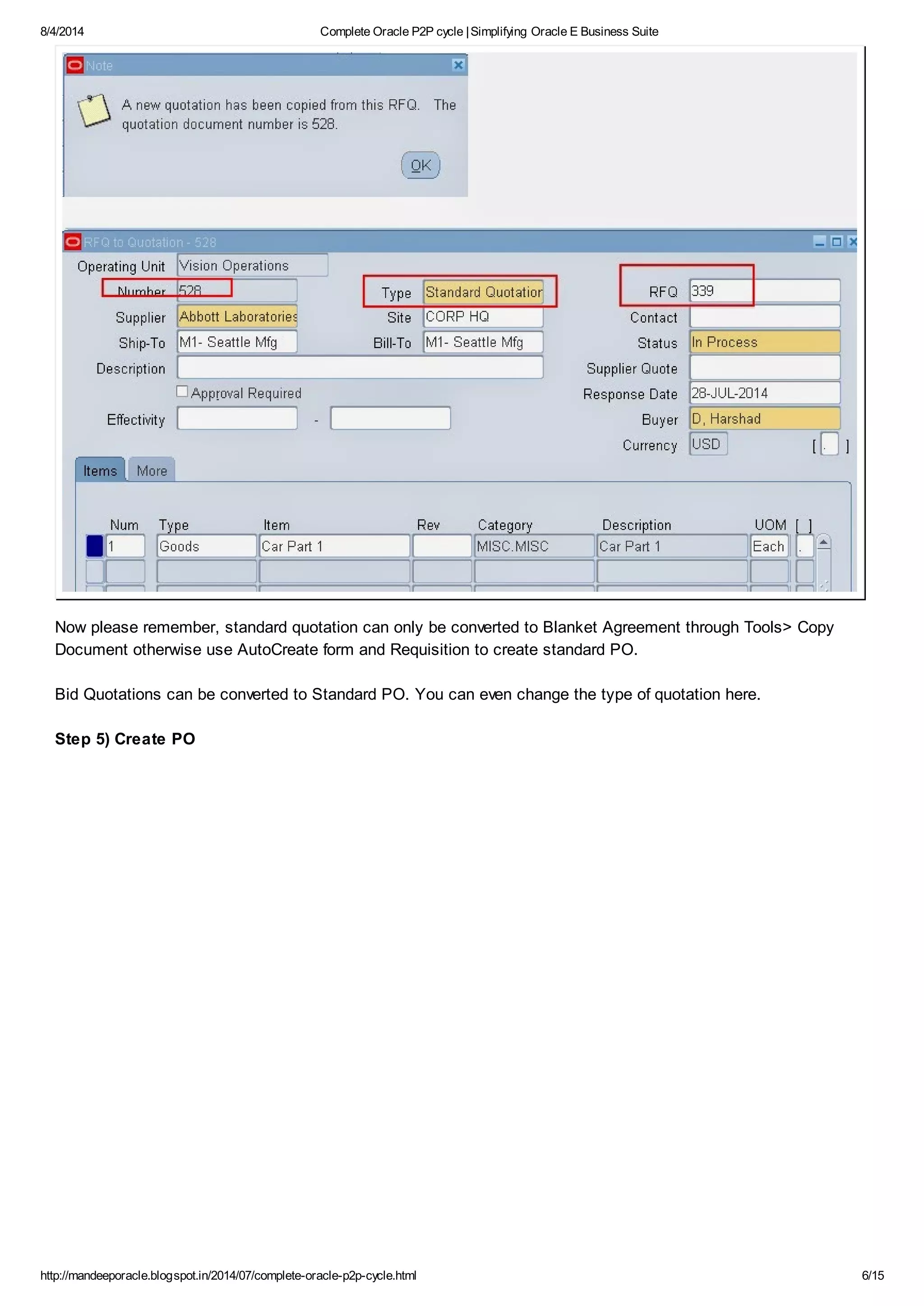 Complete Oracle Procure to Pay Cycle | PDF