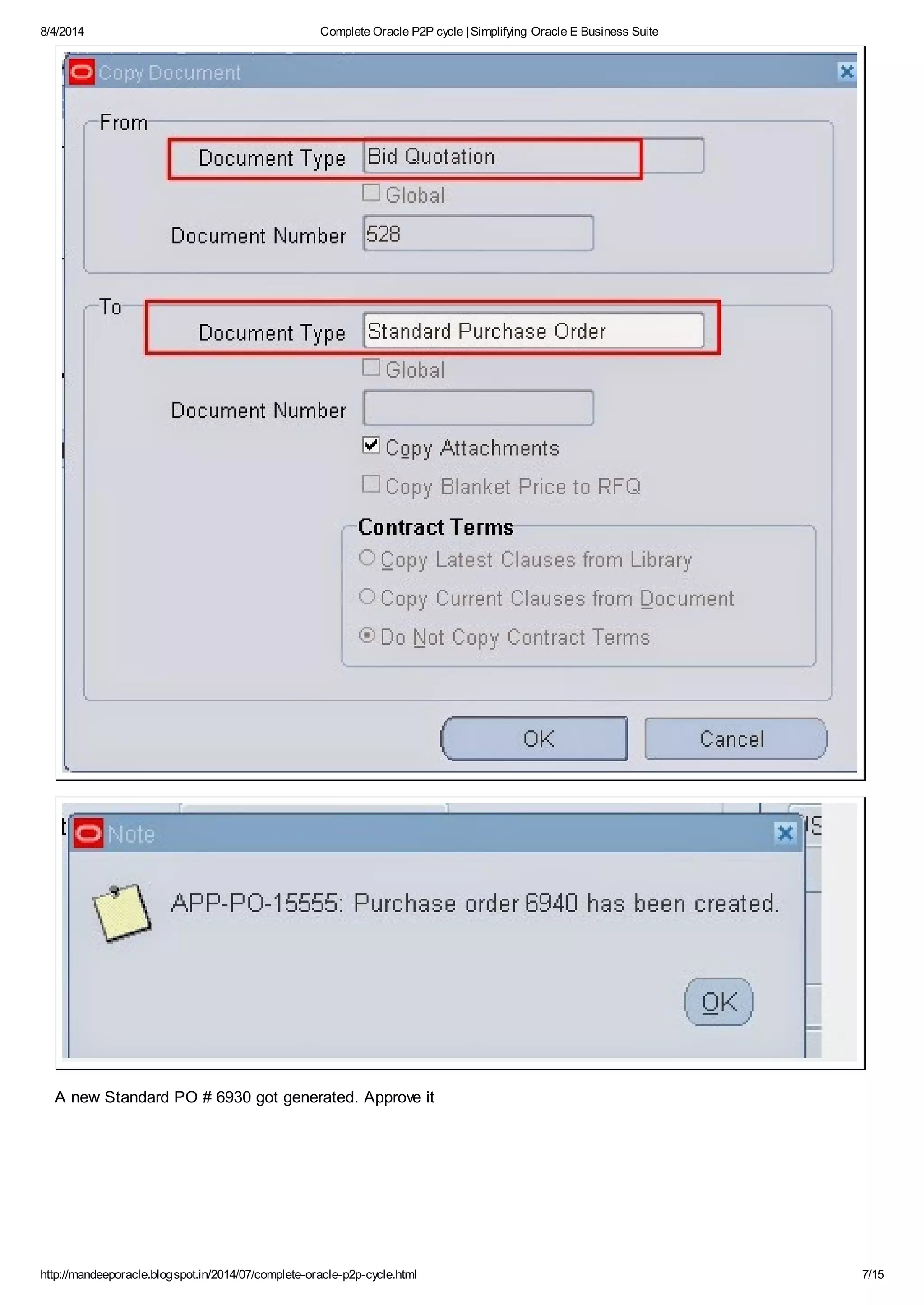 Complete Oracle Procure to Pay Cycle | PDF