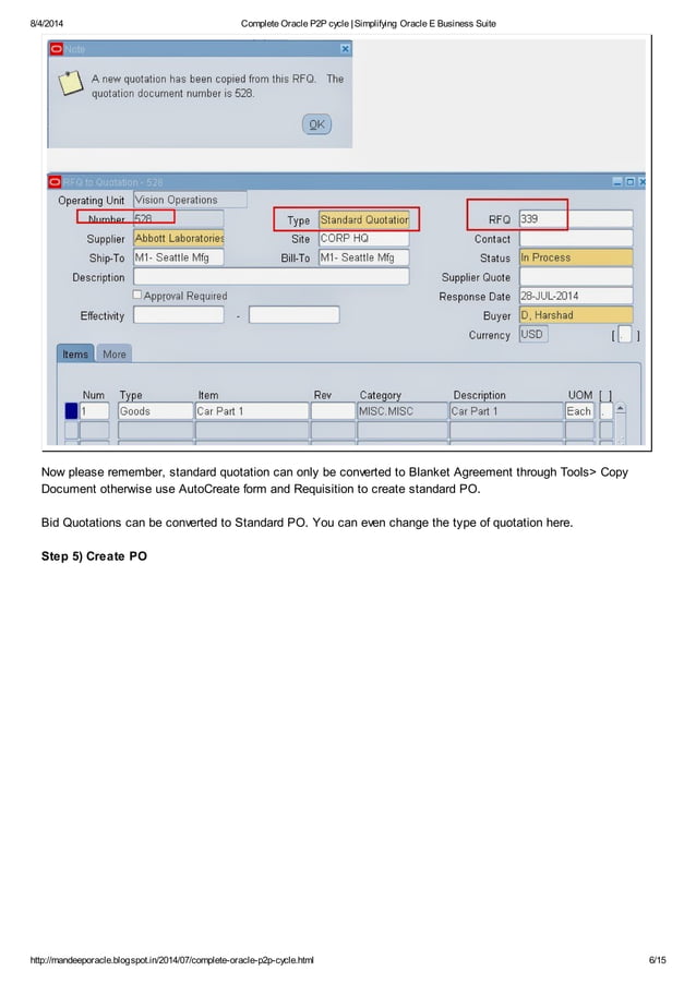Complete Oracle Procure to Pay Cycle | PDF