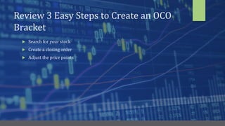 How to Set an OCO Bracket | PPT