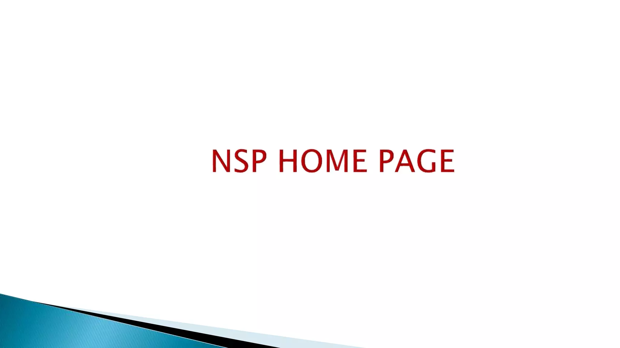 Complete Step by Step NSP scholarship application Work Flow | PPTX