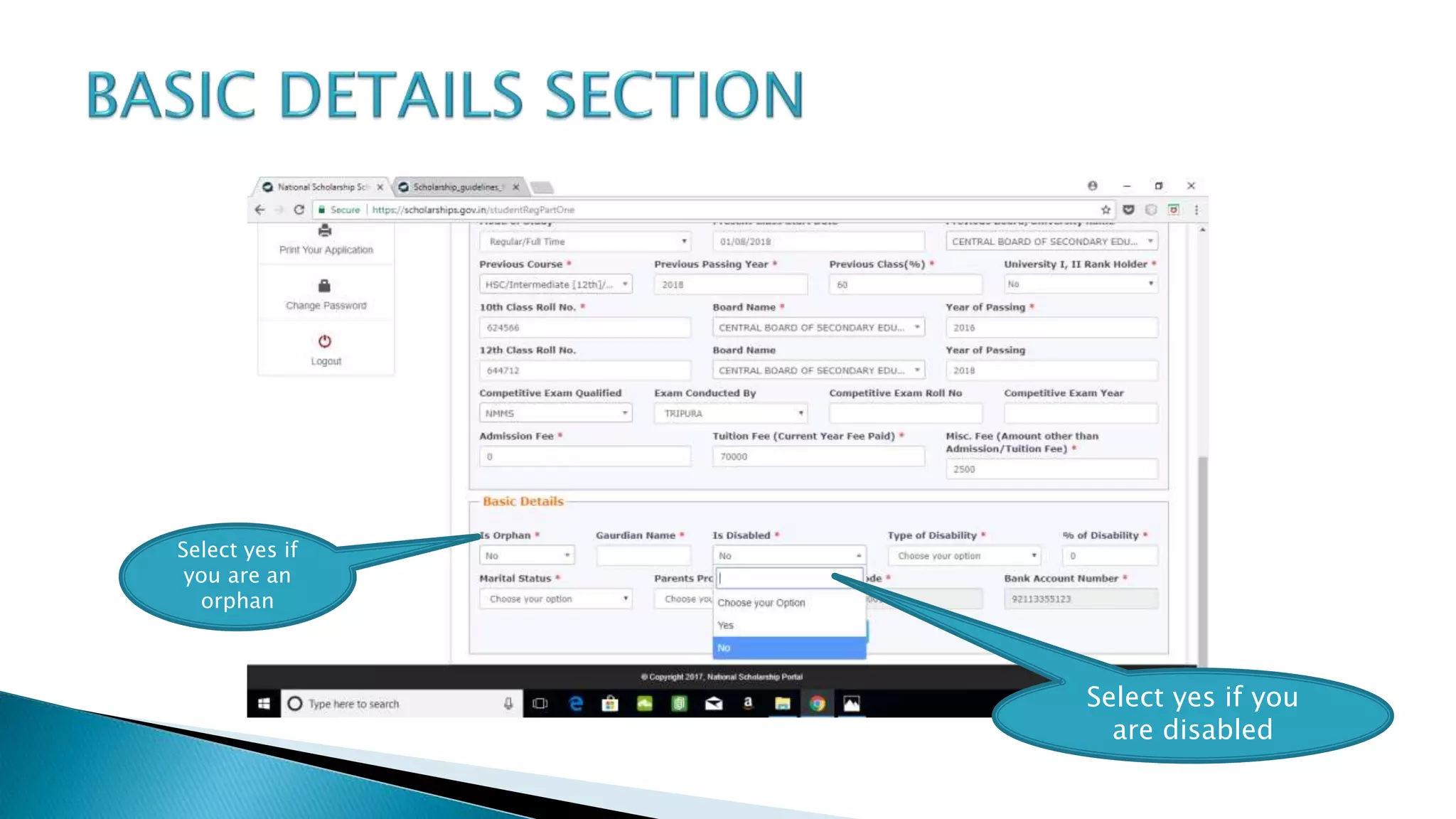 Complete Step by Step NSP scholarship application Work Flow | PPTX ...