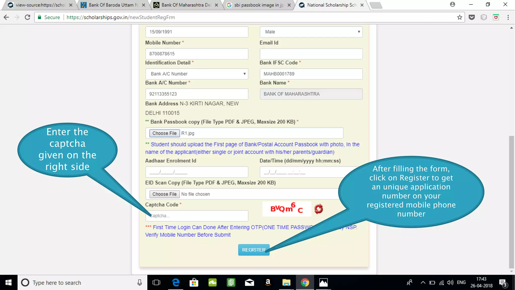 Complete Step by Step NSP scholarship application Work Flow | PPTX ...