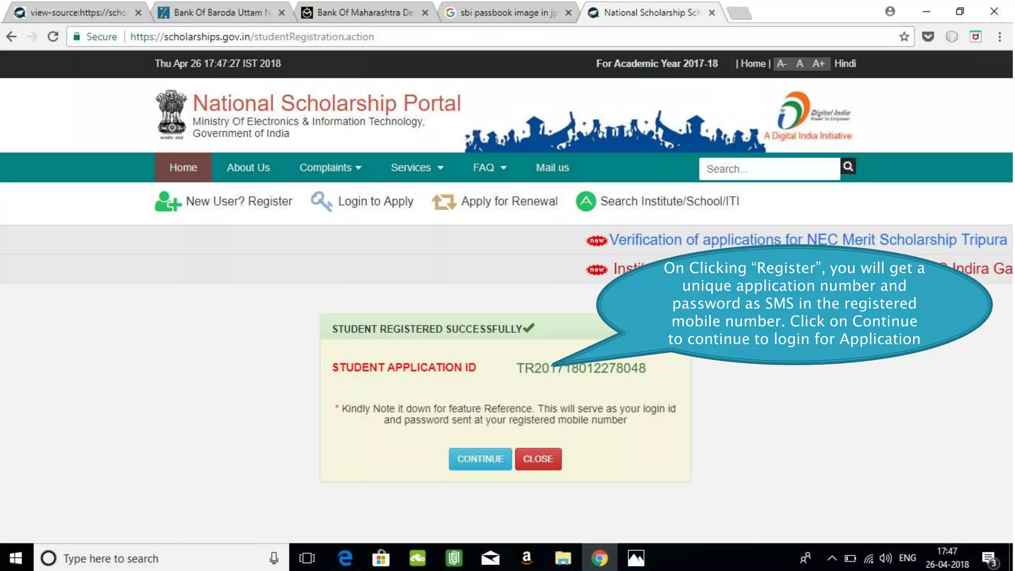 Complete Step by Step NSP scholarship application Work Flow | PPTX
