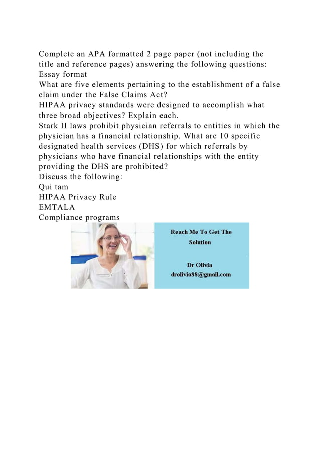 Complete an APA formatted 2 page paper (not including the title and .docx