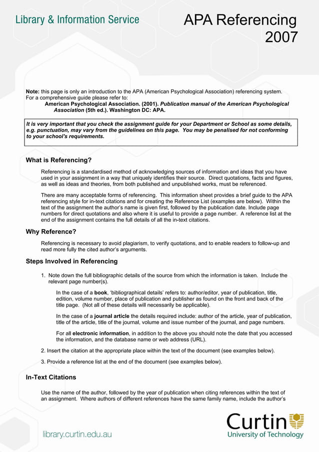 Complete apa referencing | PDF